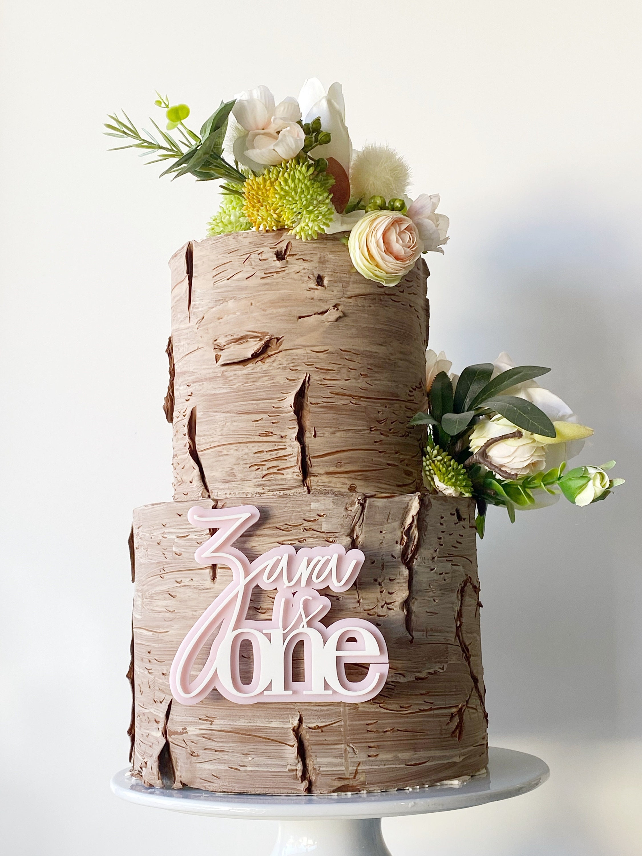 Personalised One Cake Plaque Cake Fropper Cake Charm - Etsy Australia