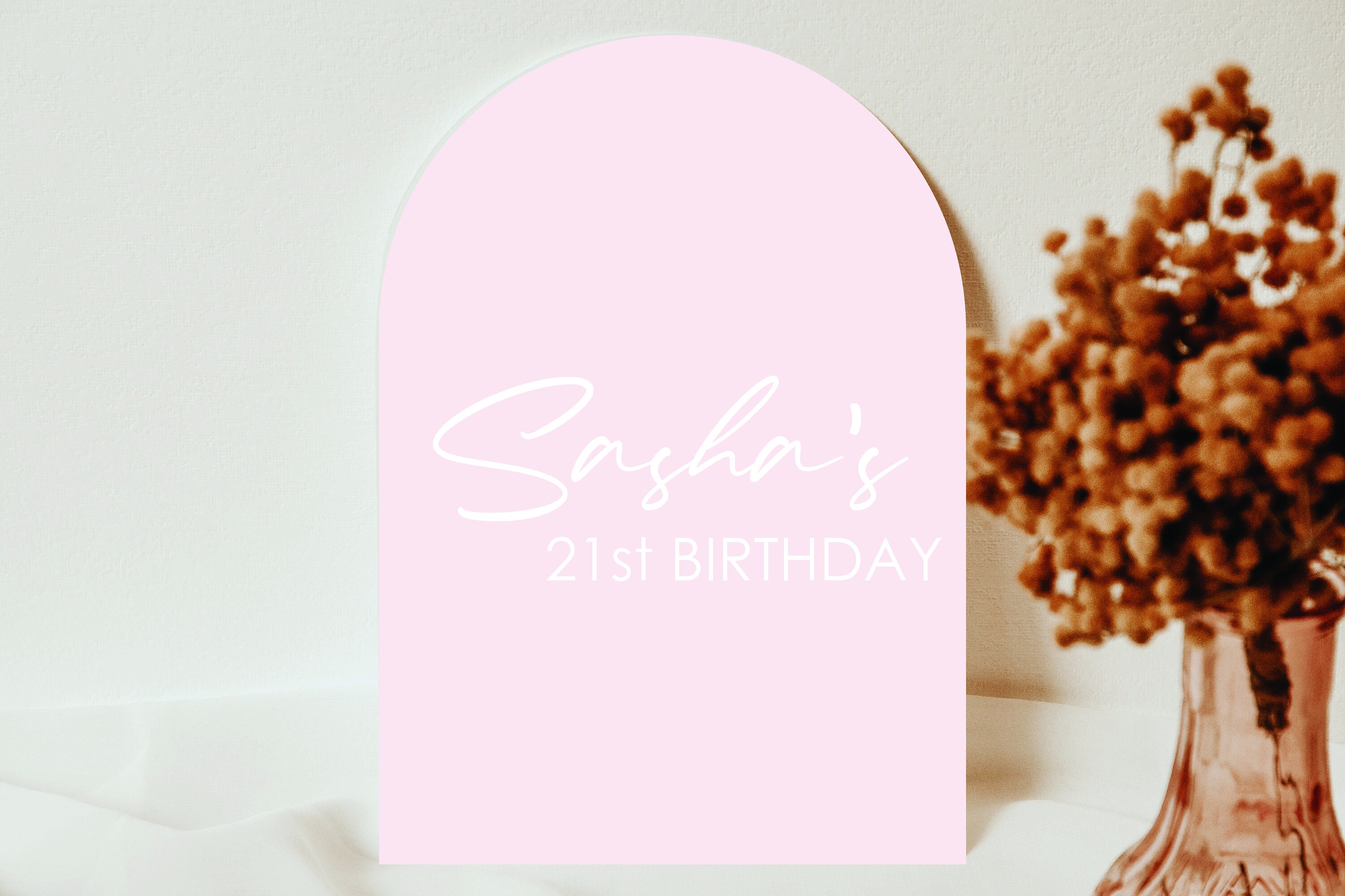 21st Birthday Acrylic Sign Round Acrylic Birthday Sign | Etsy Australia