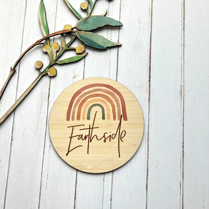 Boho Newborn Baby Age Hello World Birth Announcement Neutral - Etsy