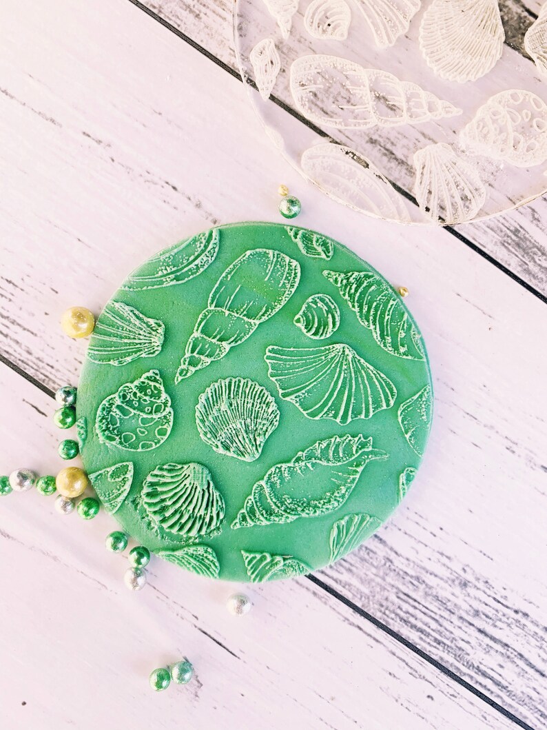 Sea Shell Cookie Fondant Stamp Fondant Embosser Cookie | Etsy