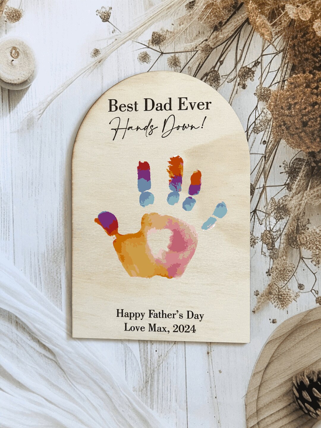 Father's Day Gift - Father's Day Wall Plaque | Photo Desk Sign | Best ...