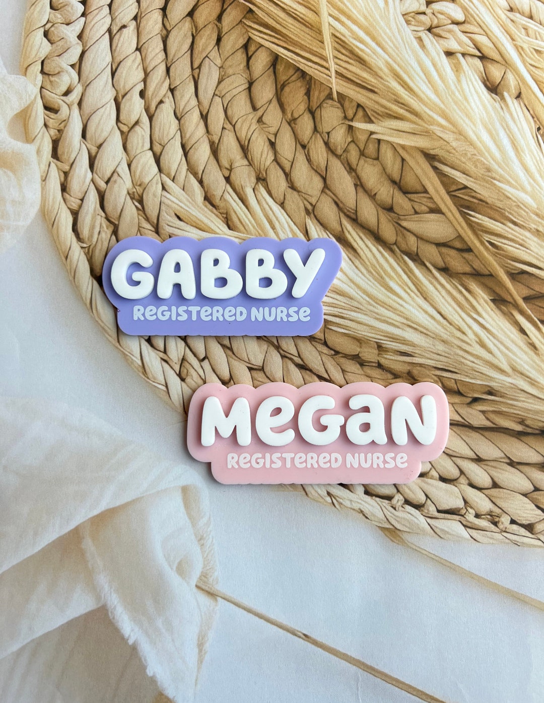 Personalised Name Badge | Nurse Name Badge| Custom 3D Magnetic Name Tag ...