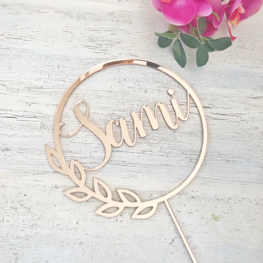 Personalised Birthday Cake Topper Custom Name Cake Topper With Name and ...