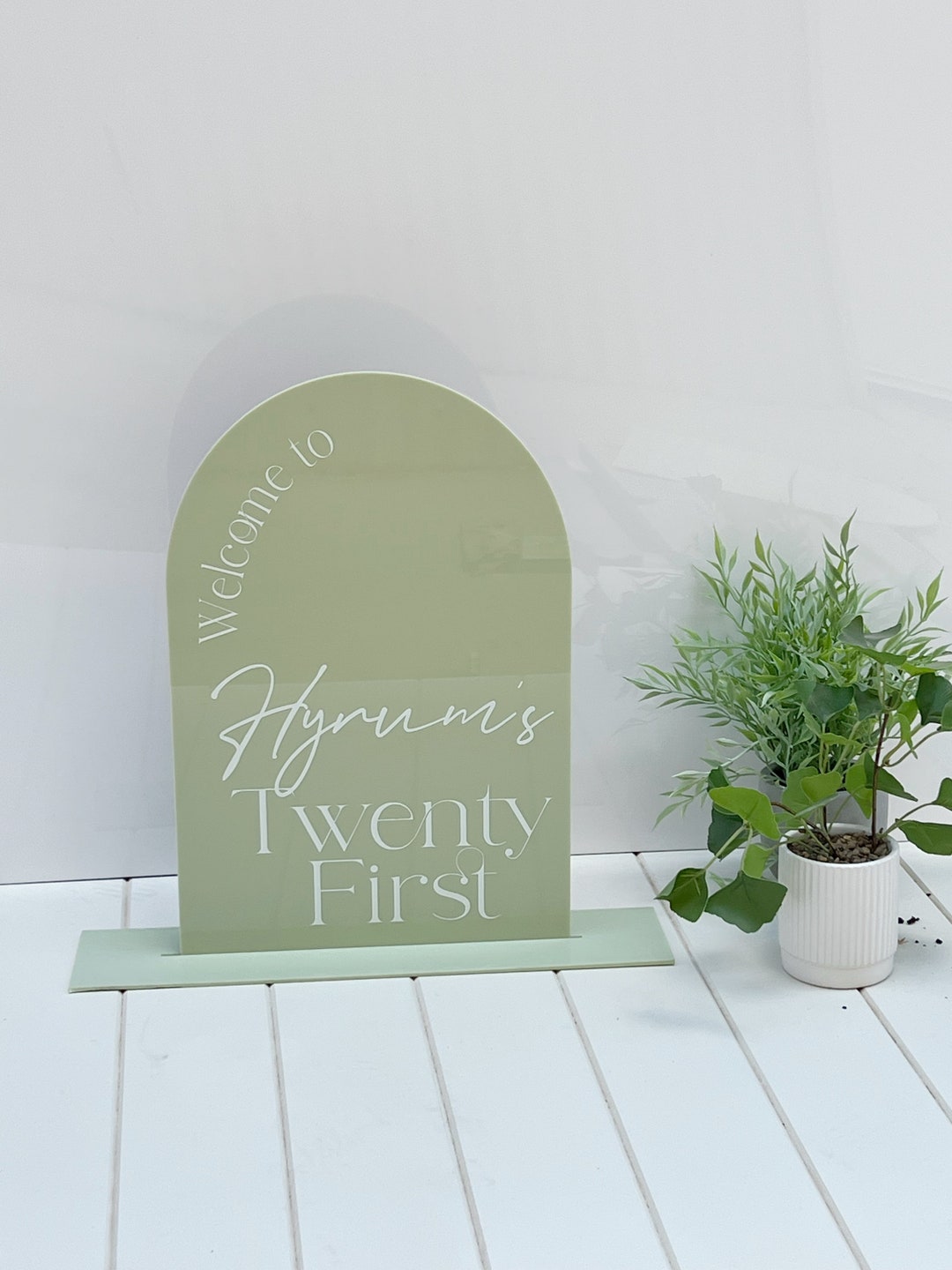 21st Welcome Sign | Thirty Forty 21 Birthday | Acrylic Sign | Sign ...
