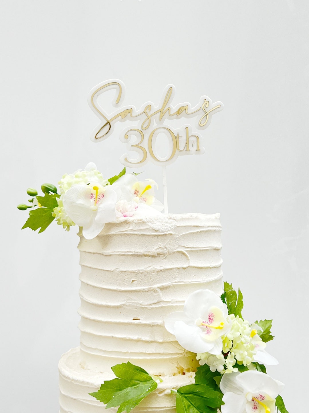 30 Cake Topper Personalised Floating Cake Topper Clear Acrylic Birthday ...