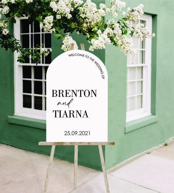 Arch Wedding Welcome Sign Acrylic Welcome Sign Welcome | Etsy