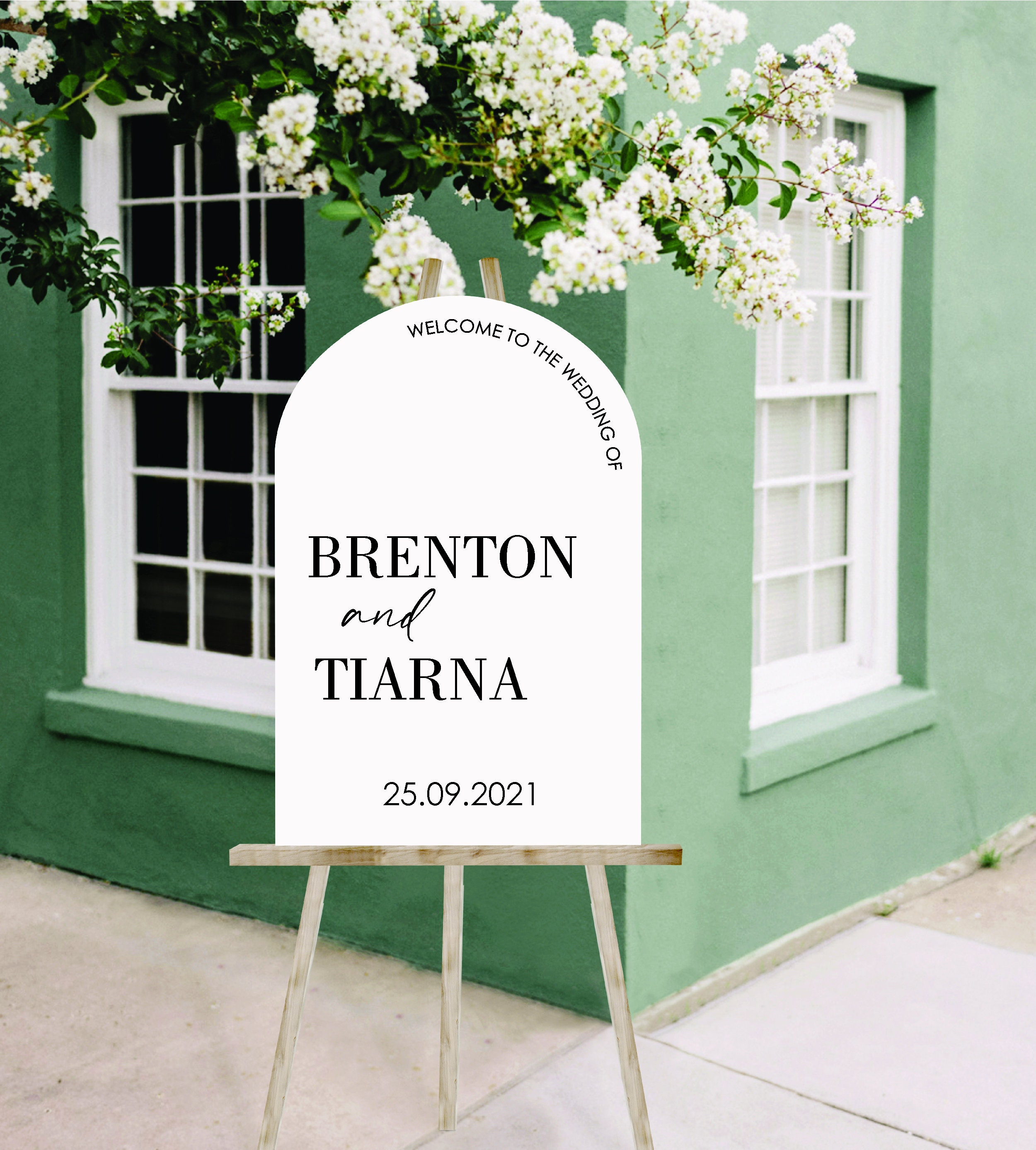 Signs Acrylic Welcome Sign Half Arch Welcome Sign Wedding Welcome Sign ...