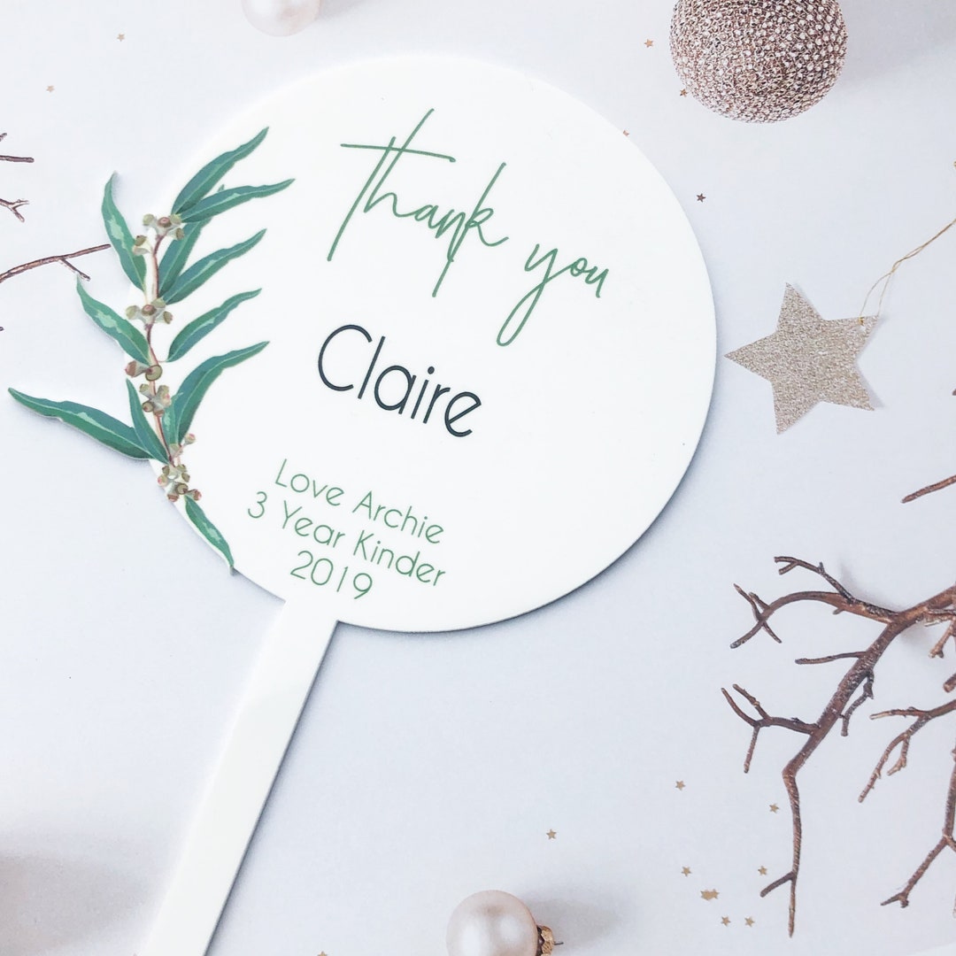 Teacher Gift Personalised Planter Stick Plant Pot Stick - Etsy