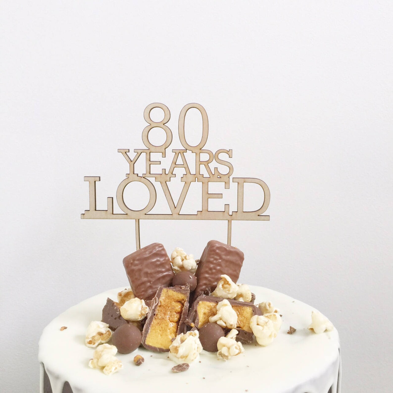 Birthday Cake Topper 80 Years Loved Cake Topper 80th - Etsy