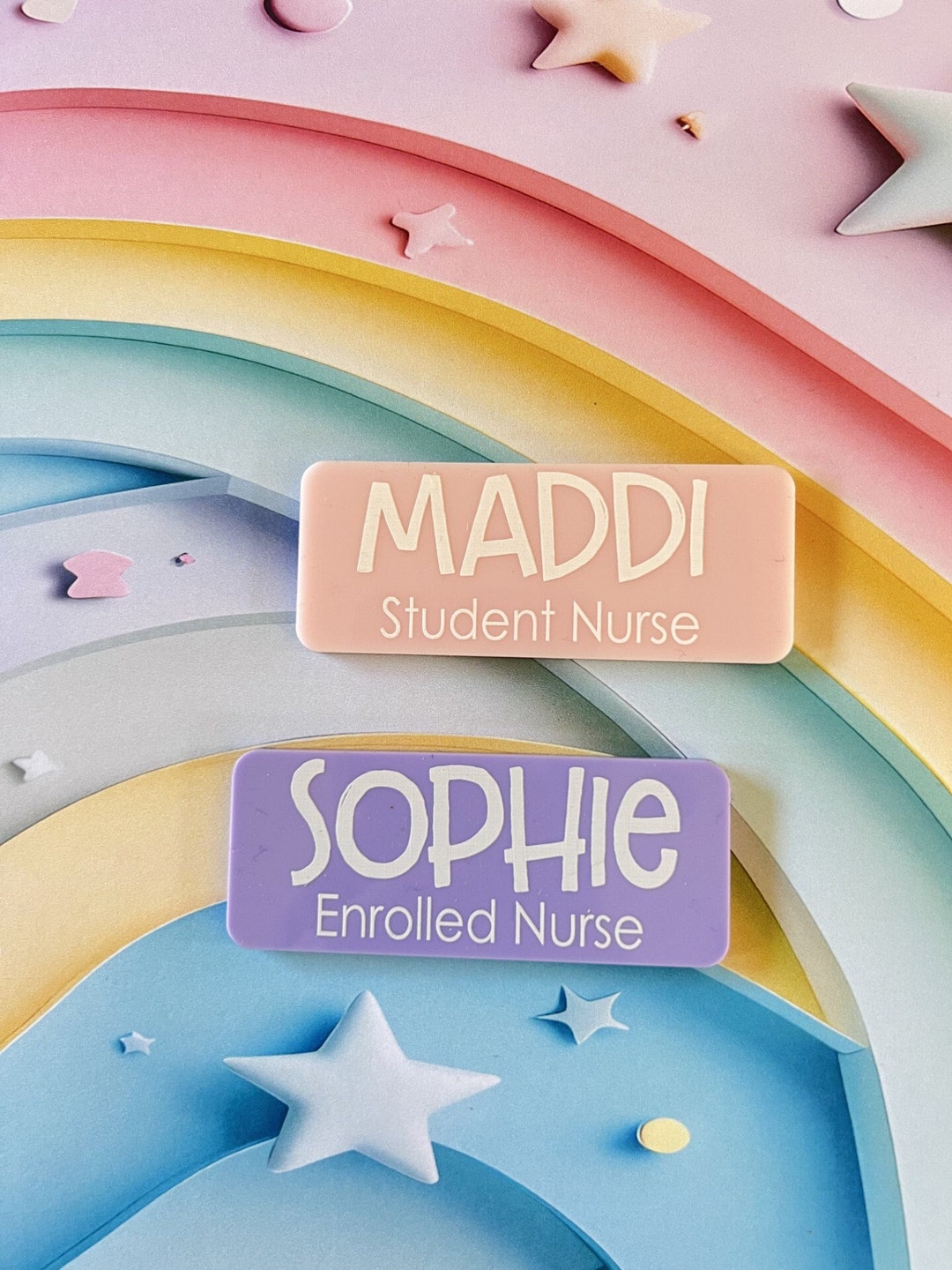 Personalised Name Badge | Nurse Name Badge| Custom 3D Magnetic Name Tag | Fun Name Badge ...