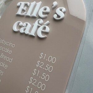 Kids Play Cafe Menu | Playroom Decor | Montessori Play | Mud Kitchen ...