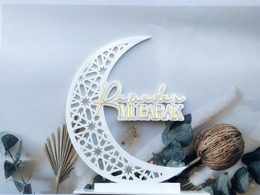 Moon Eid Decor Ramadan Moon Sign Ramadan Mubarak Decorations Eid ...