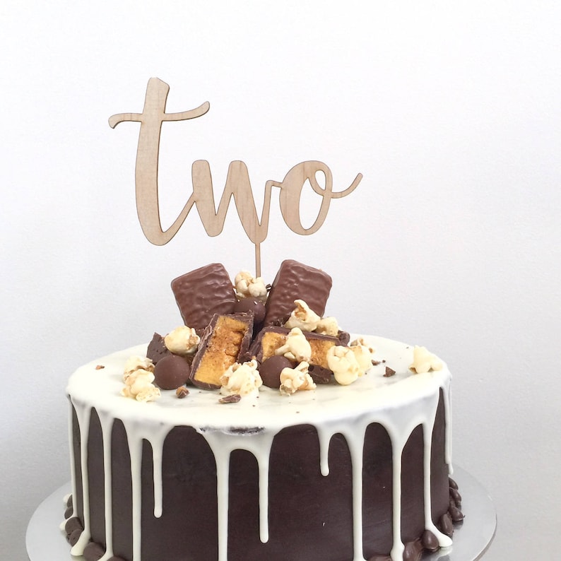 Birthday Cake Topper - Two Cake Topper 2nd Birthday Cake Decoration ...