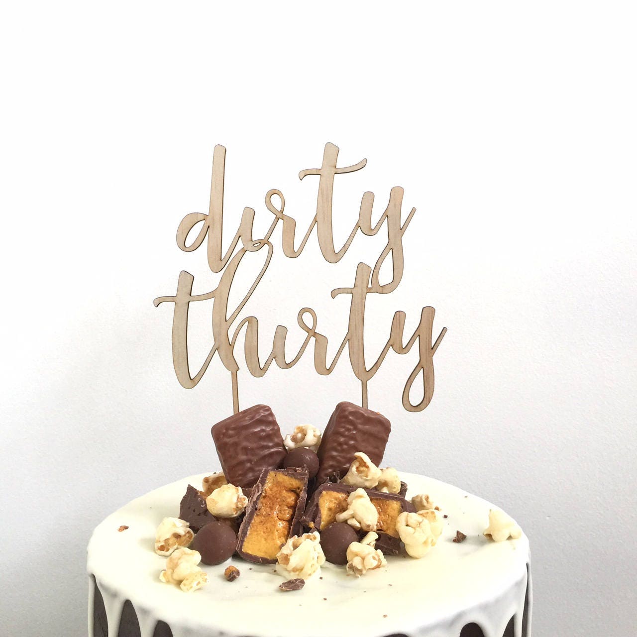 Birthday Cake Topper Dirty Thirty Cake Topper 30th Birthday - Etsy ...