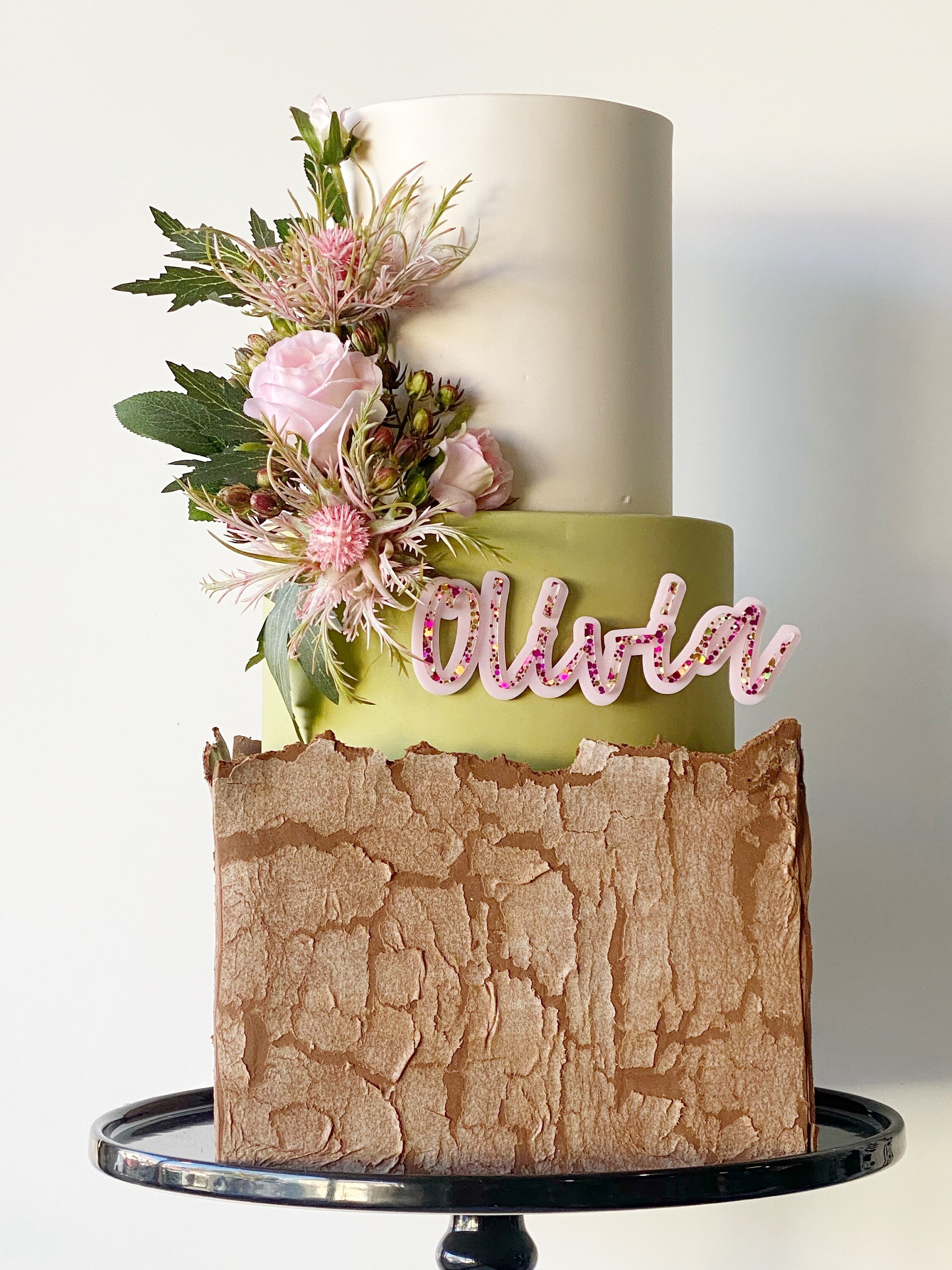 Personalised One Cake Plaque Cake Fropper Cake Charm - Etsy Australia