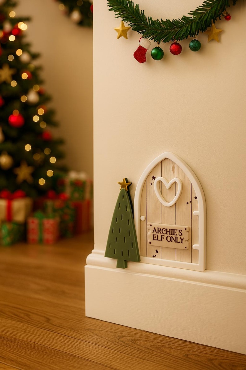 Personalised Elf Door – Custom Christmas Elf Magic Door With Name Sign ...