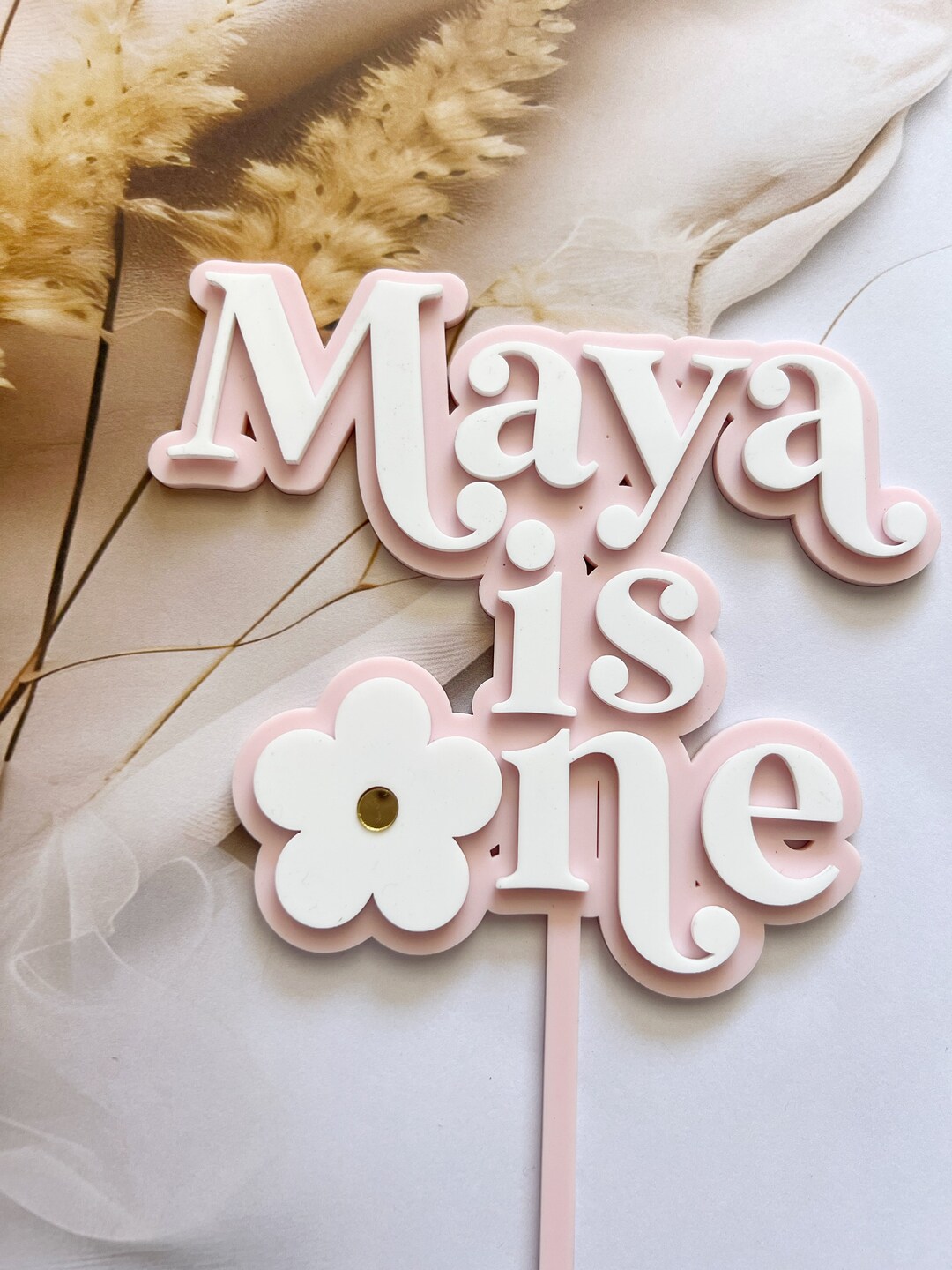 Daisy Flower Cake Topper| | Daisy One Topper | Daisy Two Topper | One ...