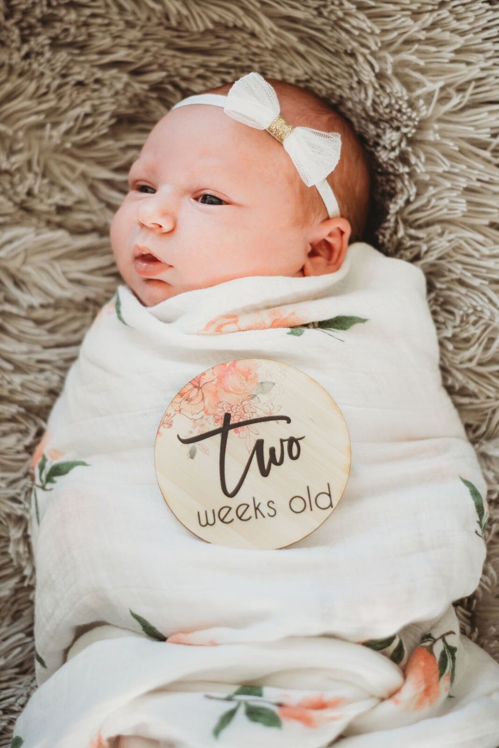 Boho Newborn Baby Age Hello World Birth Announcement Neutral - Etsy