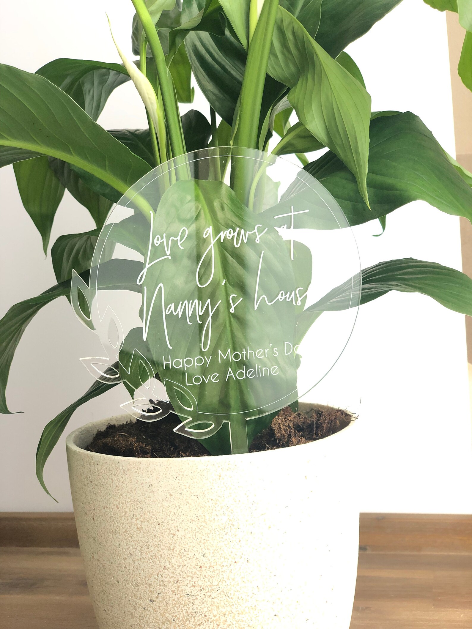 Mothers Day Gift Personalised Planter Stick Plant Pot - Etsy