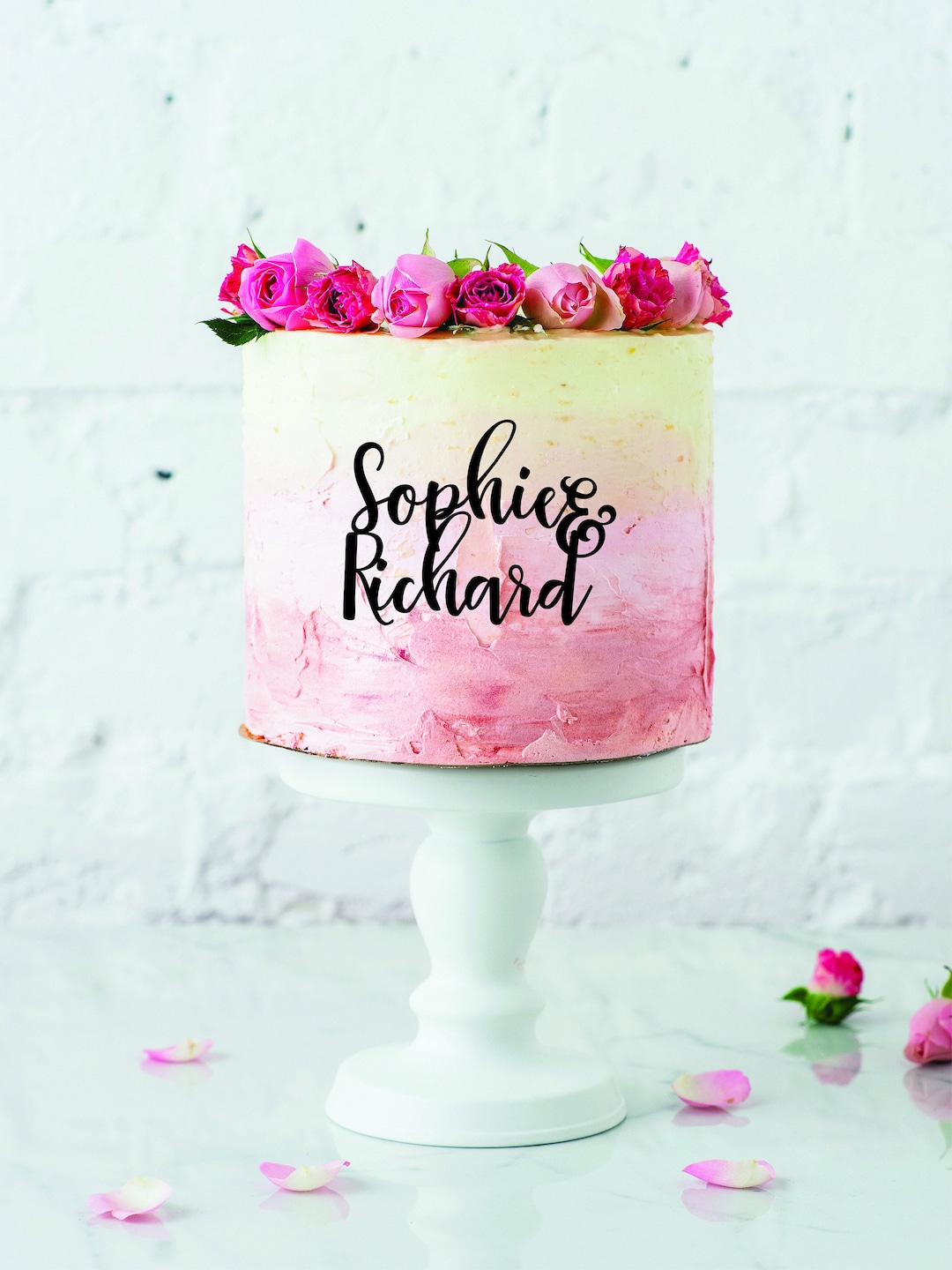 Personalised Cake Plaque - Cake Topper Front of Cake Sign - First ...