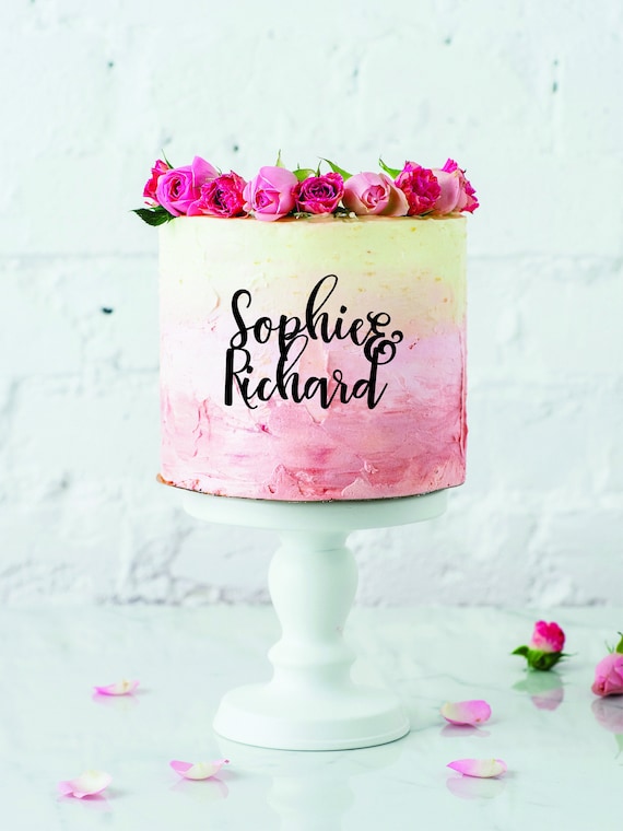 Personalised Cake Plaque Cake Topper Front of Cake Sign | Etsy