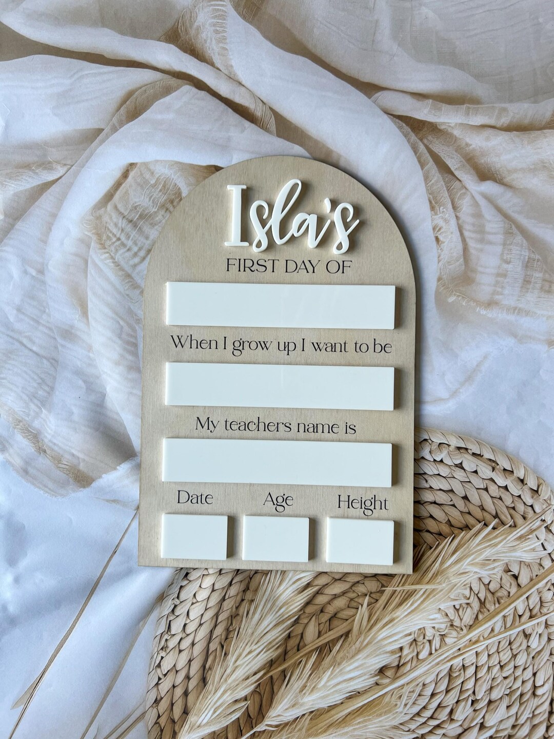 First School Board - Personalised Resalable Sign - Back to School - New ...