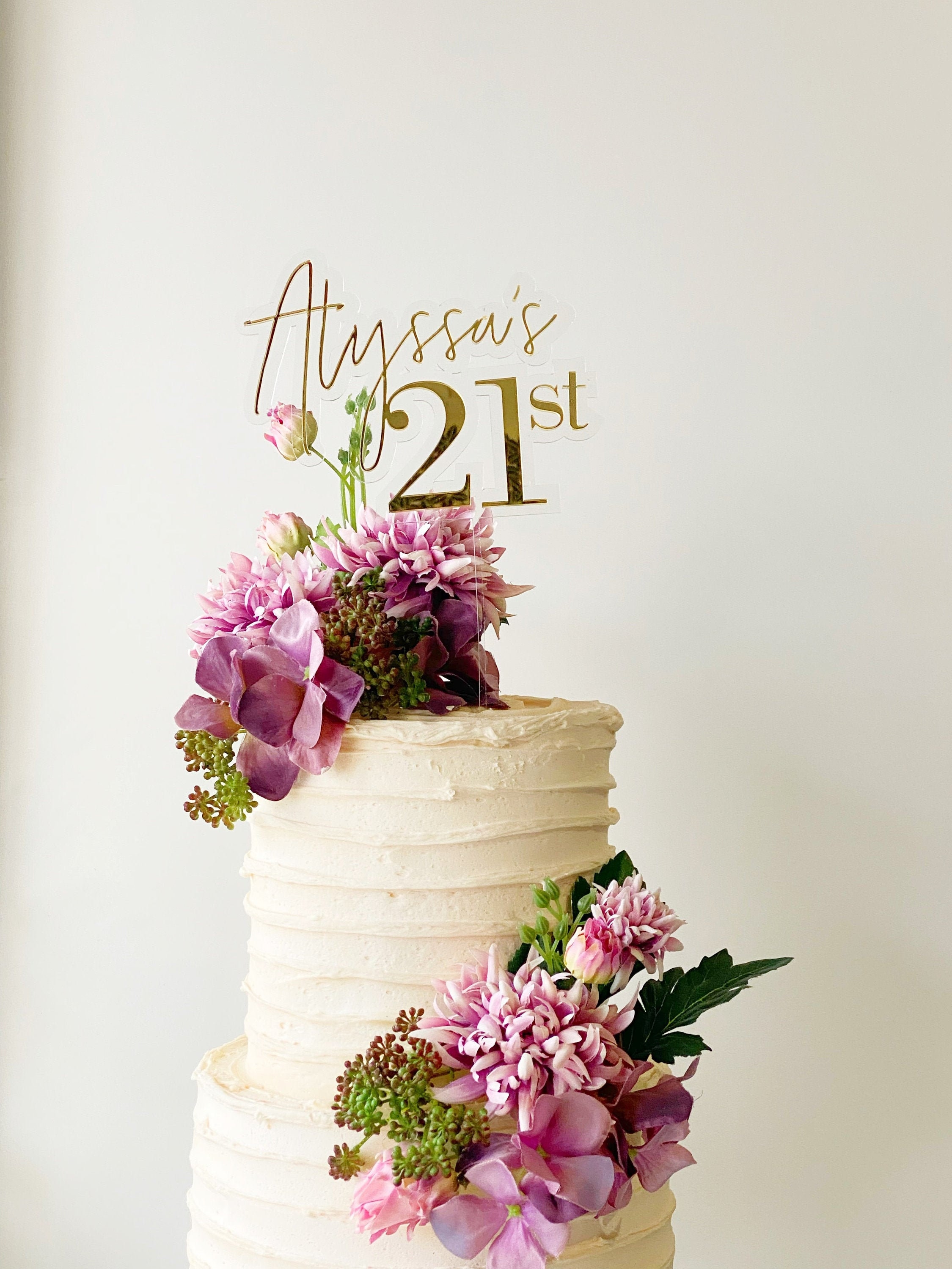 Purple Birthday Cake 21