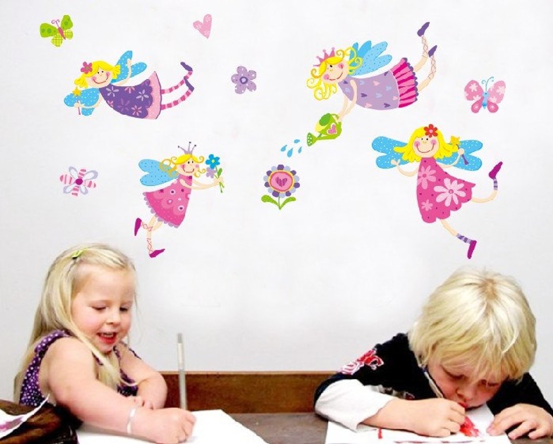 Fairy Nursery Kids Wall Decals / Wall Stickers AW8300 Free Delivery ...