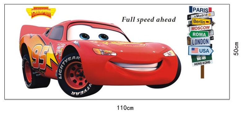 Lightning Mcqueen Disney Pixar Cars Decal Wall Sticker - Etsy UK