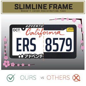 Japanese License Plate Frame JDM Tag Holder Made in the USA "adventure ...