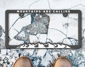 The Mountains Are Calling License Plate Frame License Plate mts02 ...