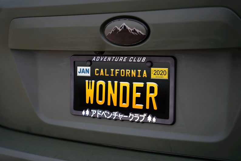 Japanese License Plate Frame JDM Tag Holder Made in the USA - Etsy
