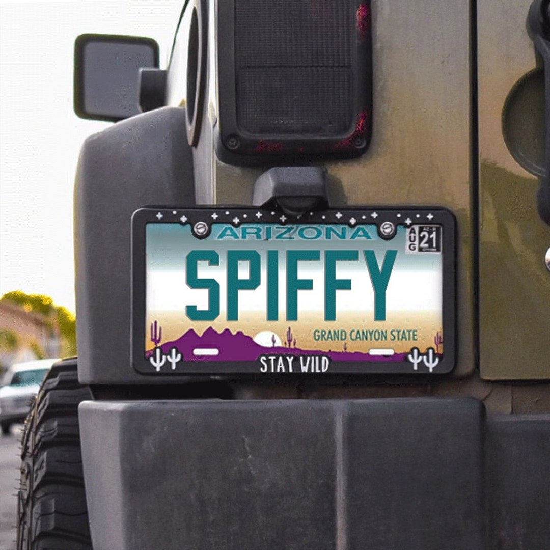 Stay Wild License Plate Frame - Desert Cactus Theme, Polyurethane - Etsy