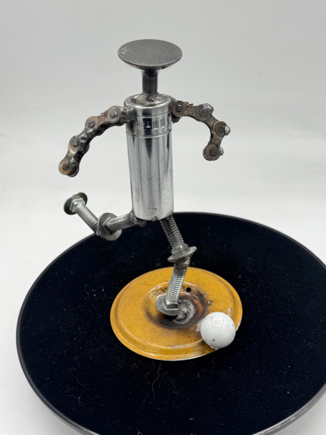 Recycled Metal Art Soccer Sculpture - Etsy