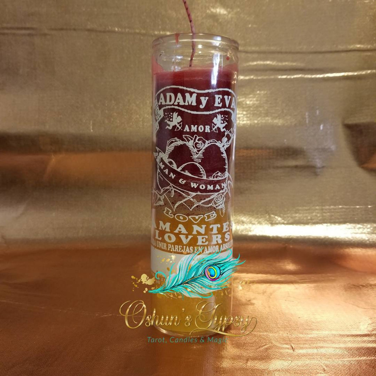 Adam & Eve Candle (adan Y Eva, Lovers, Soulmates, Twin Flames, Divine ...