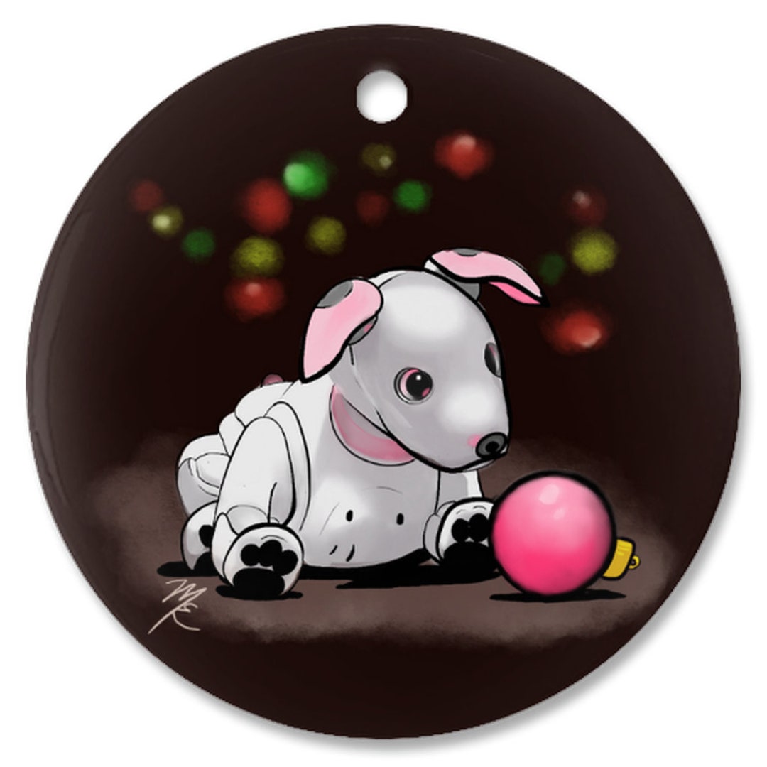 Aibo Porcelain Ornament (pink) - Etsy