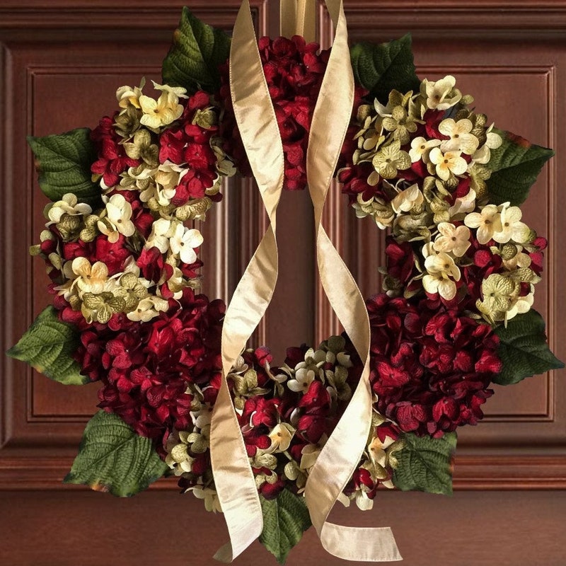 Hydrangea Wreath - Etsy