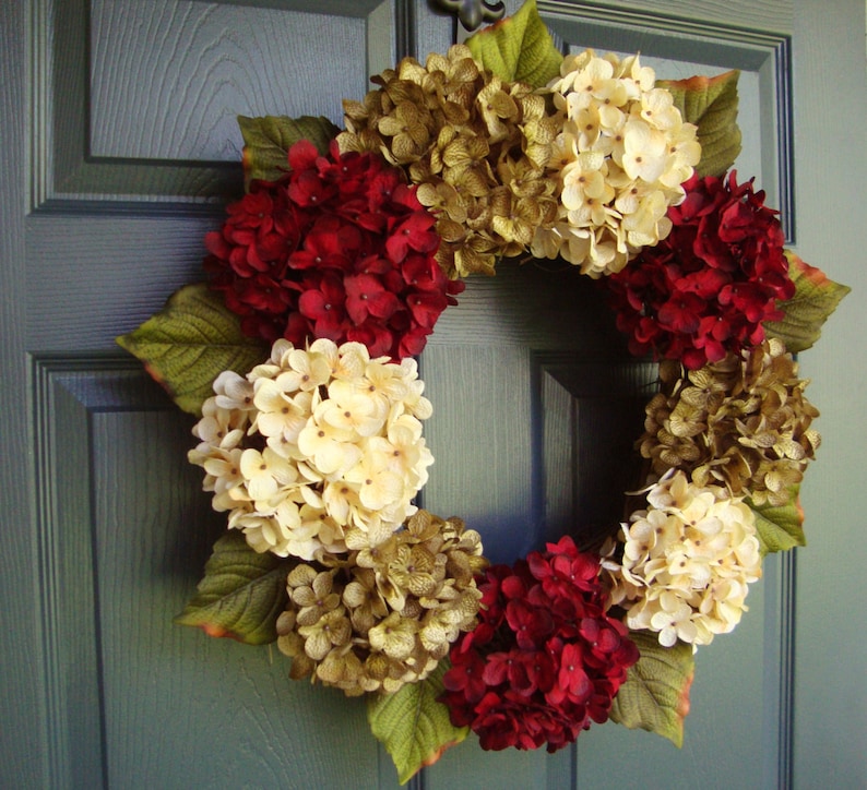 Beautiful Hydrangea Wreath Winter Wreath Front Door | Etsy