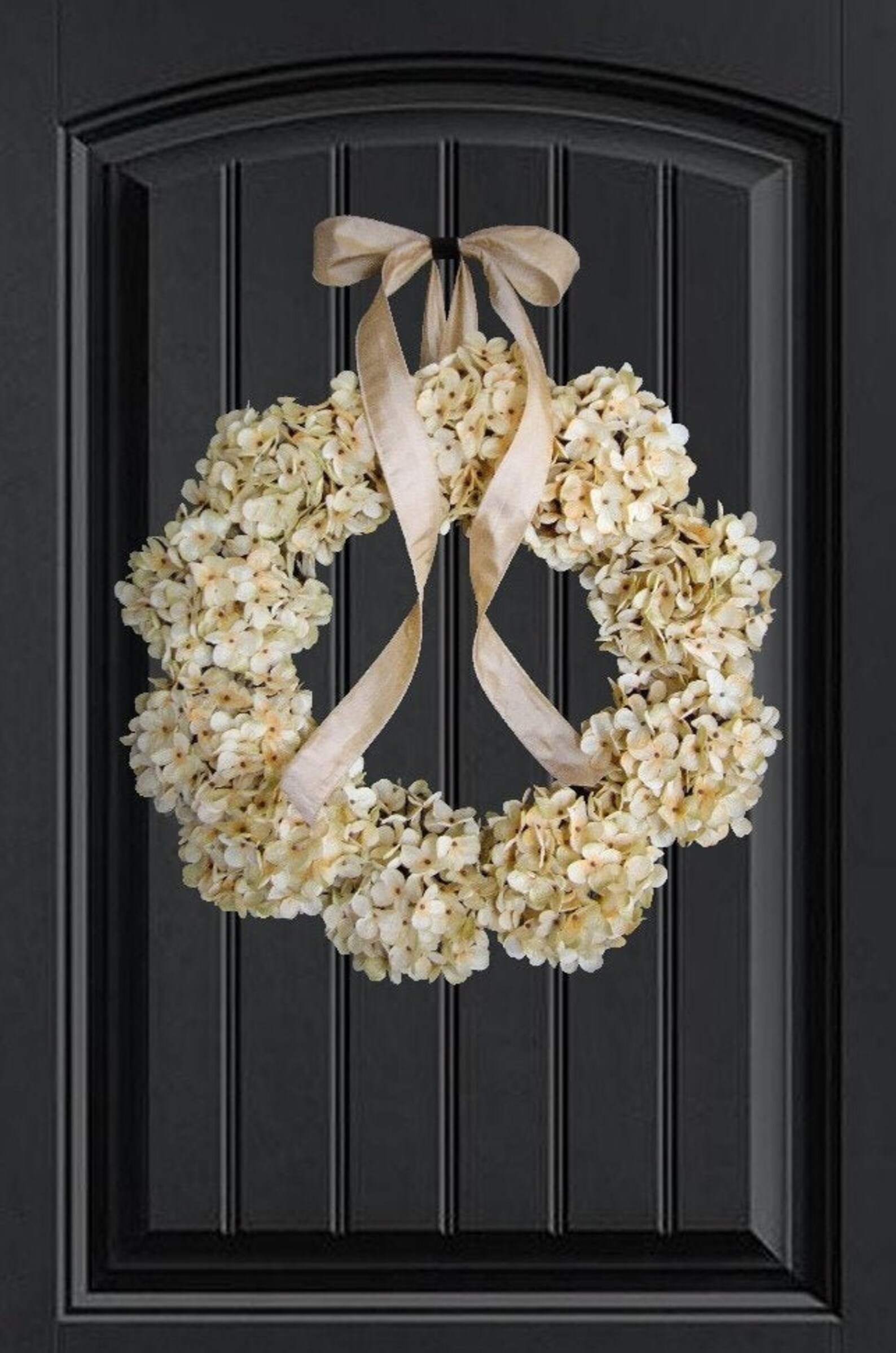 Wedding Wreath, Cream Hydrangea Wreath - Etsy