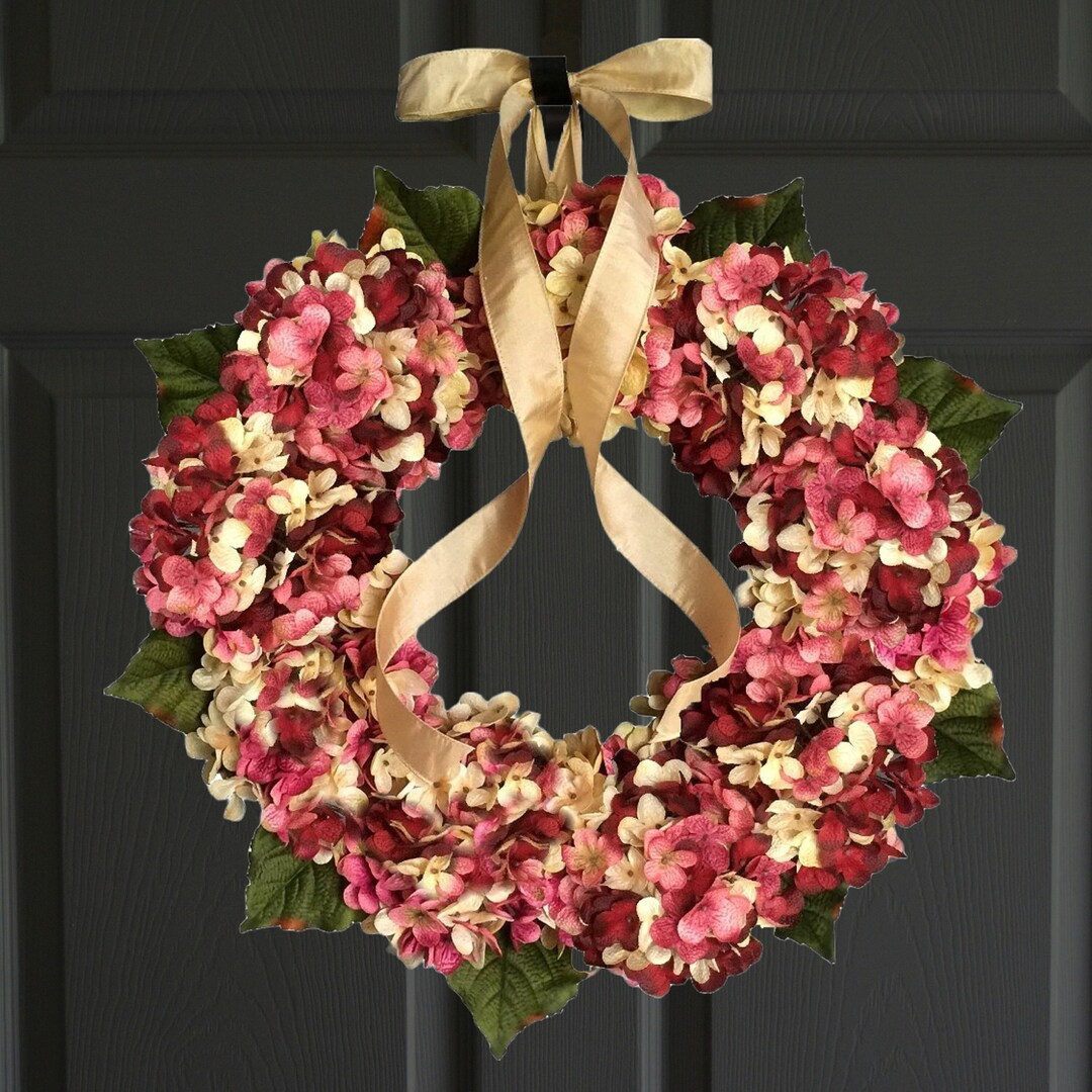 Valentine Wreath Hydrangea Door Wreath Valentine's Day - Etsy