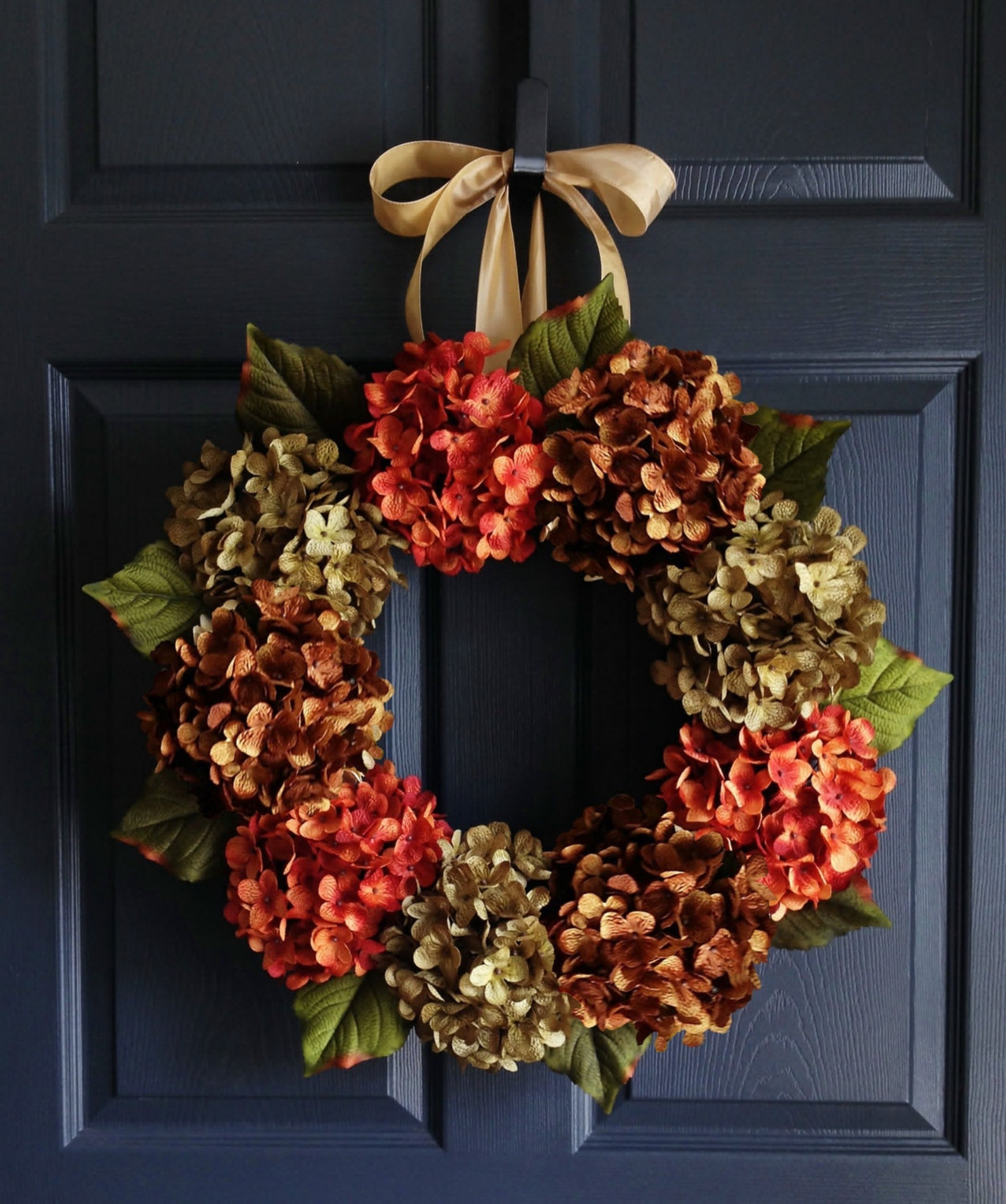 Autumn Hydrangea Wreath Fall Wreaths Wreath Fall Wreath | Etsy