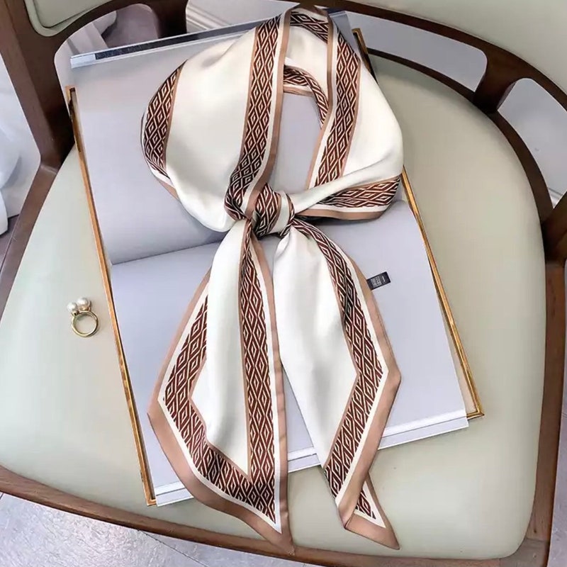 Silk Hair Ribbon Scarf - Etsy