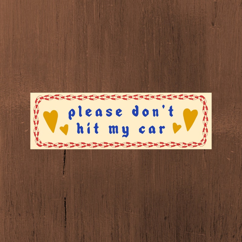 Car Bumper Sticker - Etsy