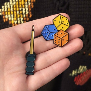 Primary Dice Pin - Etsy