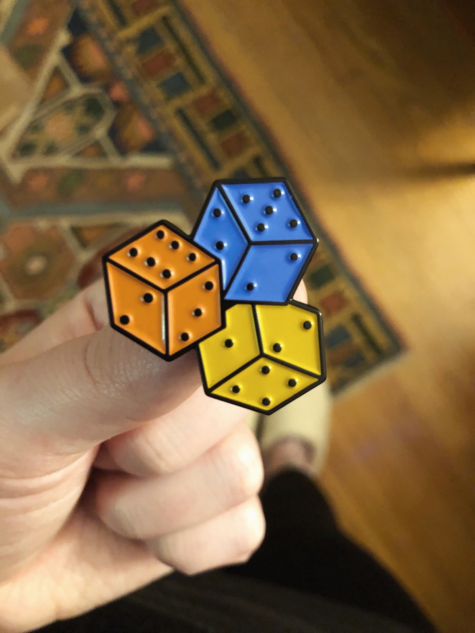 Primary Dice Pin - Etsy