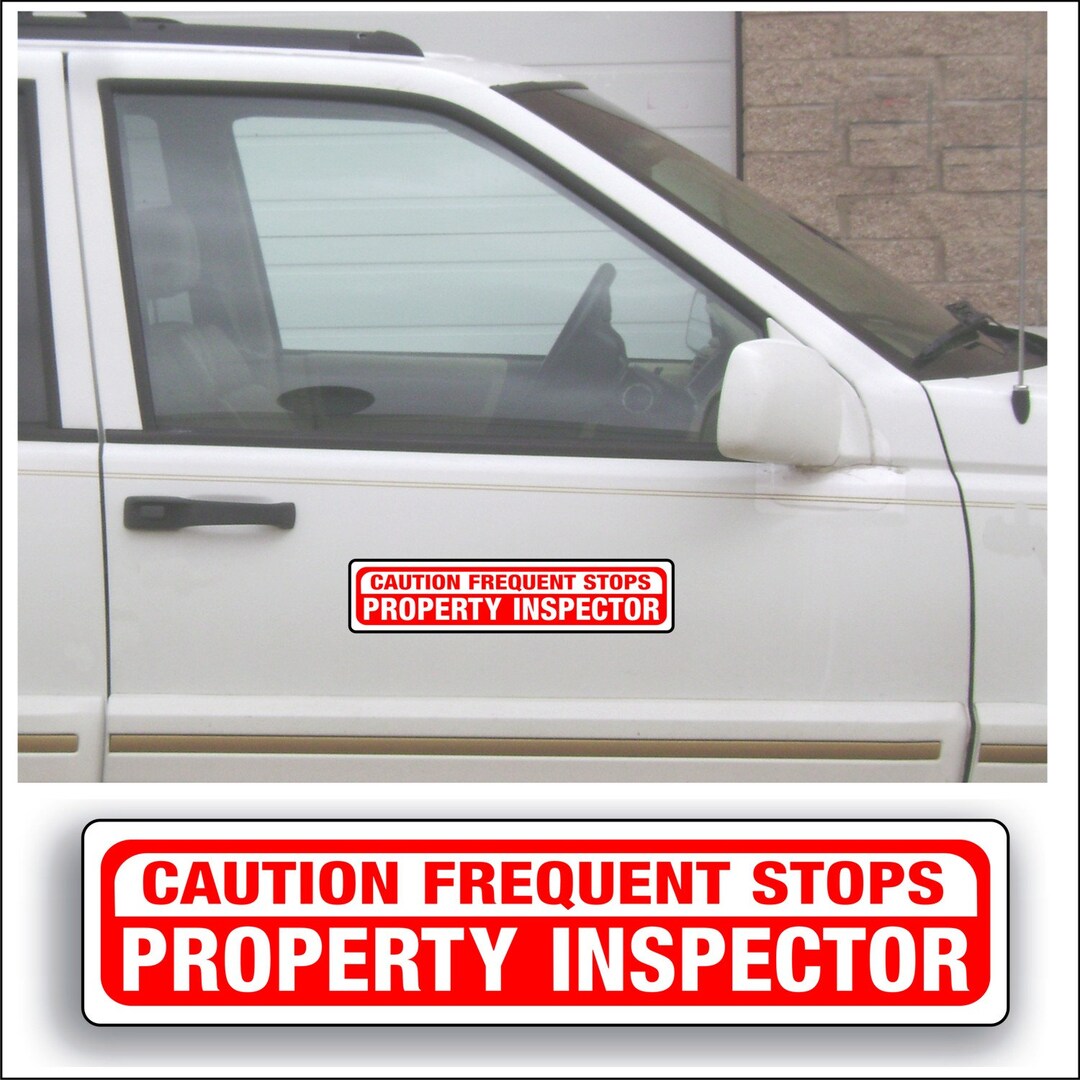 Magnet Magnetic Sign Property Inspector for Appraiser Building Permit ...