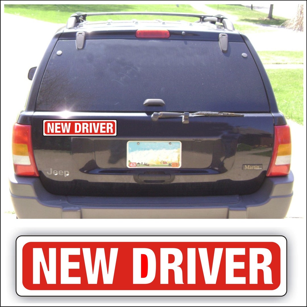 Magnet Magnetic Sign New Driver for Drivers Education Student or Young ...