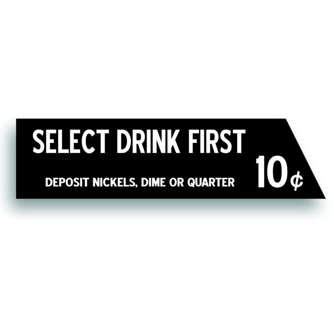 Vending Machine Restore Decal. Coin Slot Change, Fits Select O Matic ...
