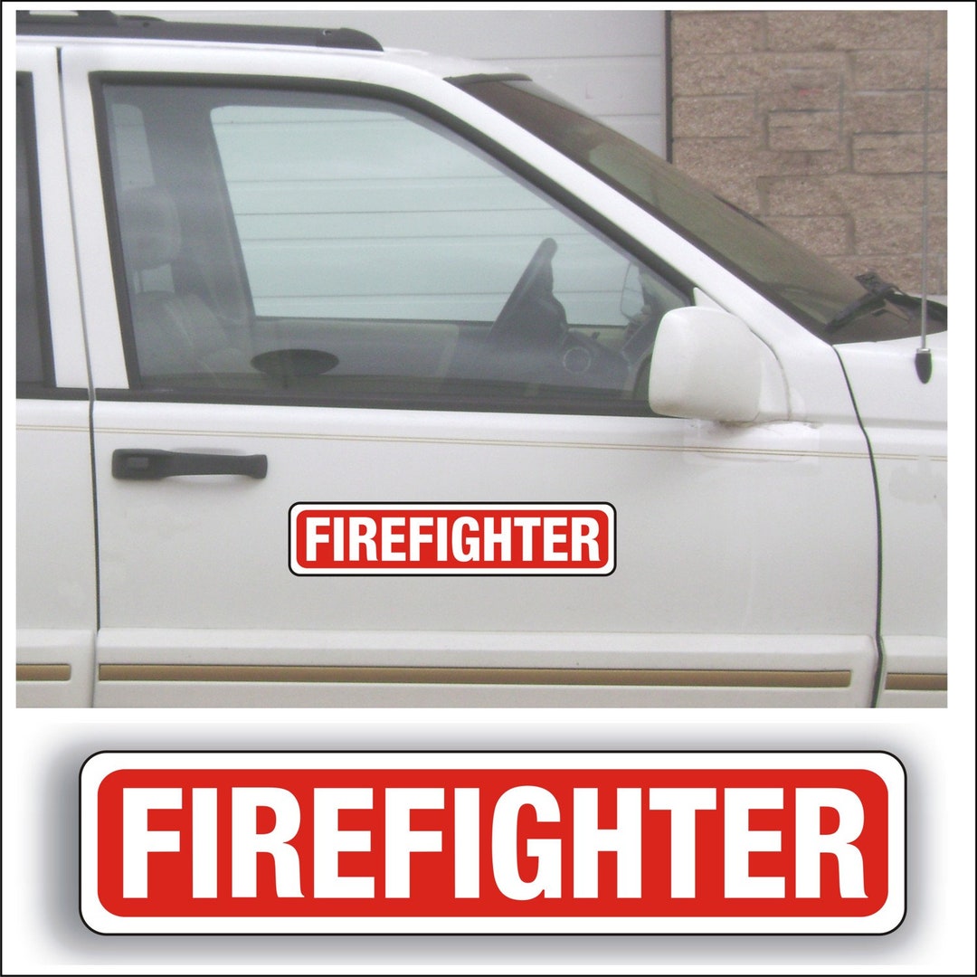 Magnet Magnetic Sign Firefighter for First Responder Volunteer Fireman ...