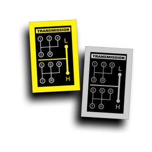 2X Shift Pattern Decal a Sticker Manual Transmission Fits Ford 8 Speed ...